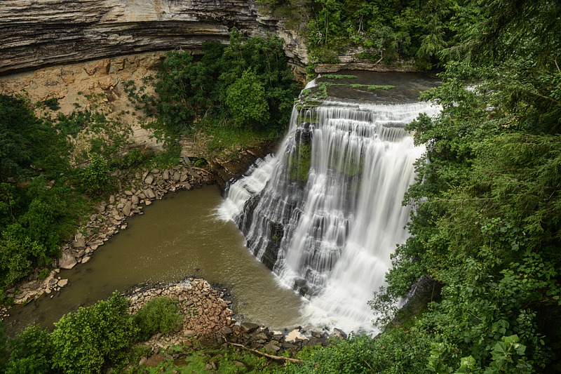 Falling Water River Map (Burgess Falls State Natural Area) – Natural Atlas