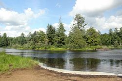 Raquette River Map (Raquette-Jordan Boreal Primitive Area) – Natural Atlas